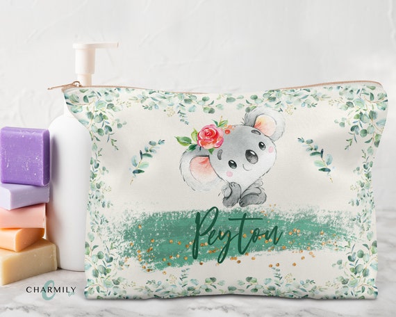 Eucalyptus Koala Storage Pouch Pencil Case Cosmetic Bag | Etsy