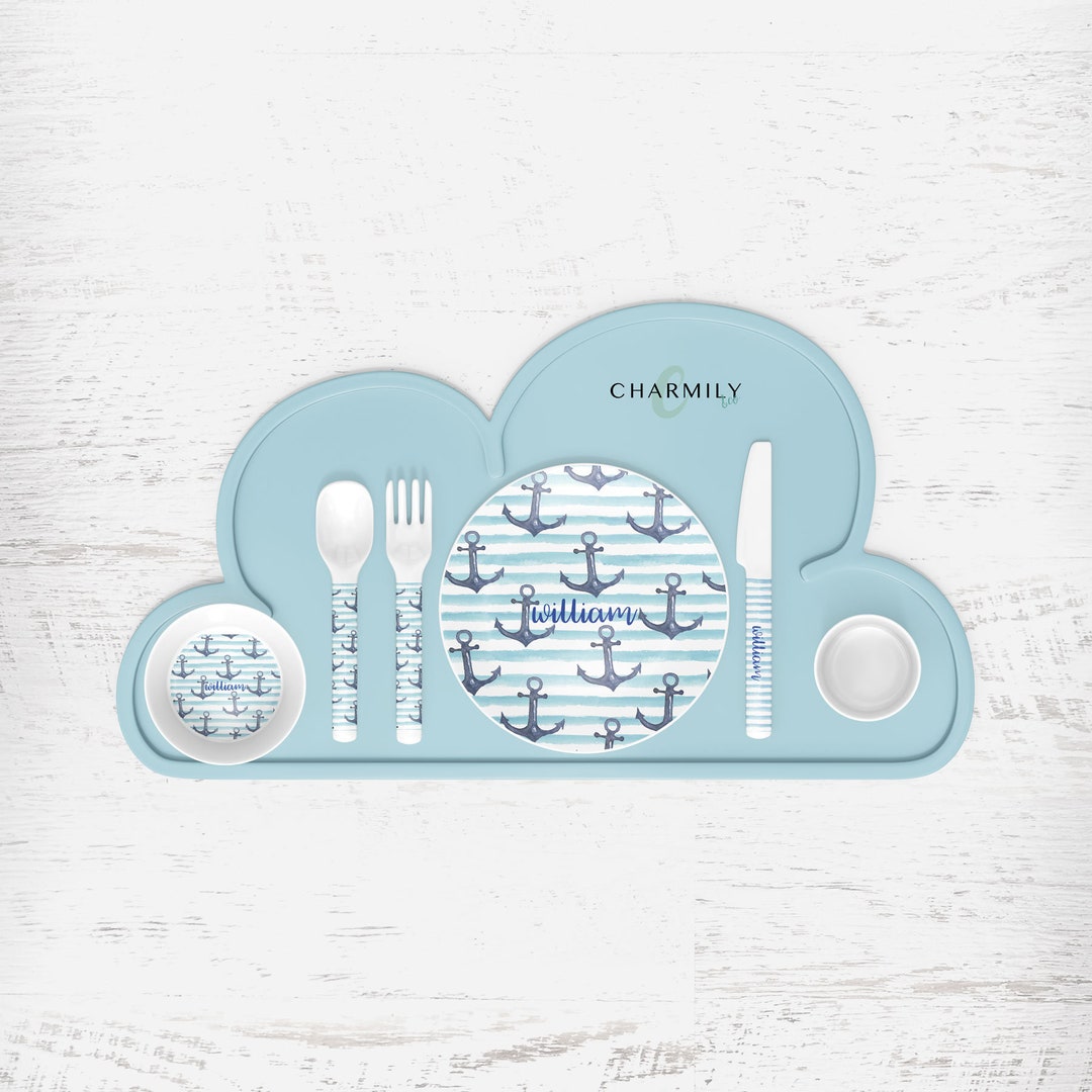 Anchor Children's Dinnerware | Dinner Set | Personalised | Melamine ...