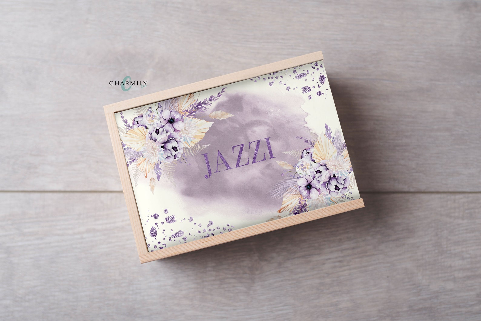 Whimsy Lilac | Keepsake Box | 3 Sizes | Personalised | Non-personalised ...