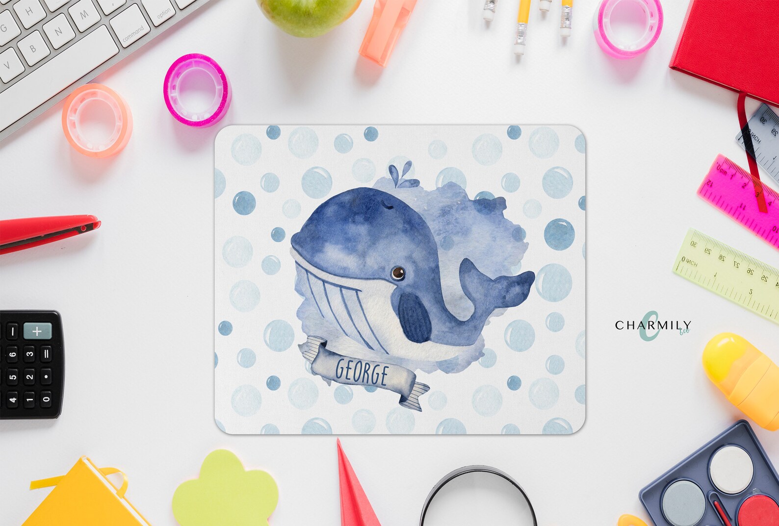 Whale Mouse Pad | Personalised | Non-personalised - Etsy