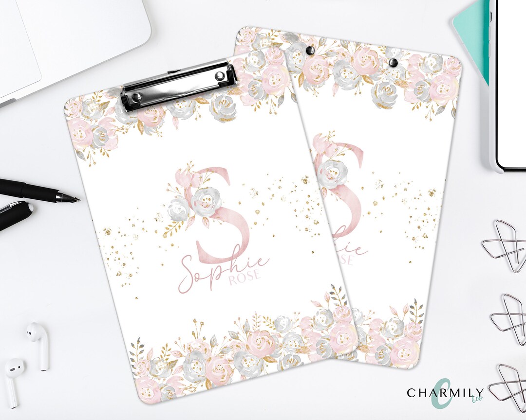 Pretty in Pink Clipboard | A4 Size | Lightweight & Sturdy Melamine ...
