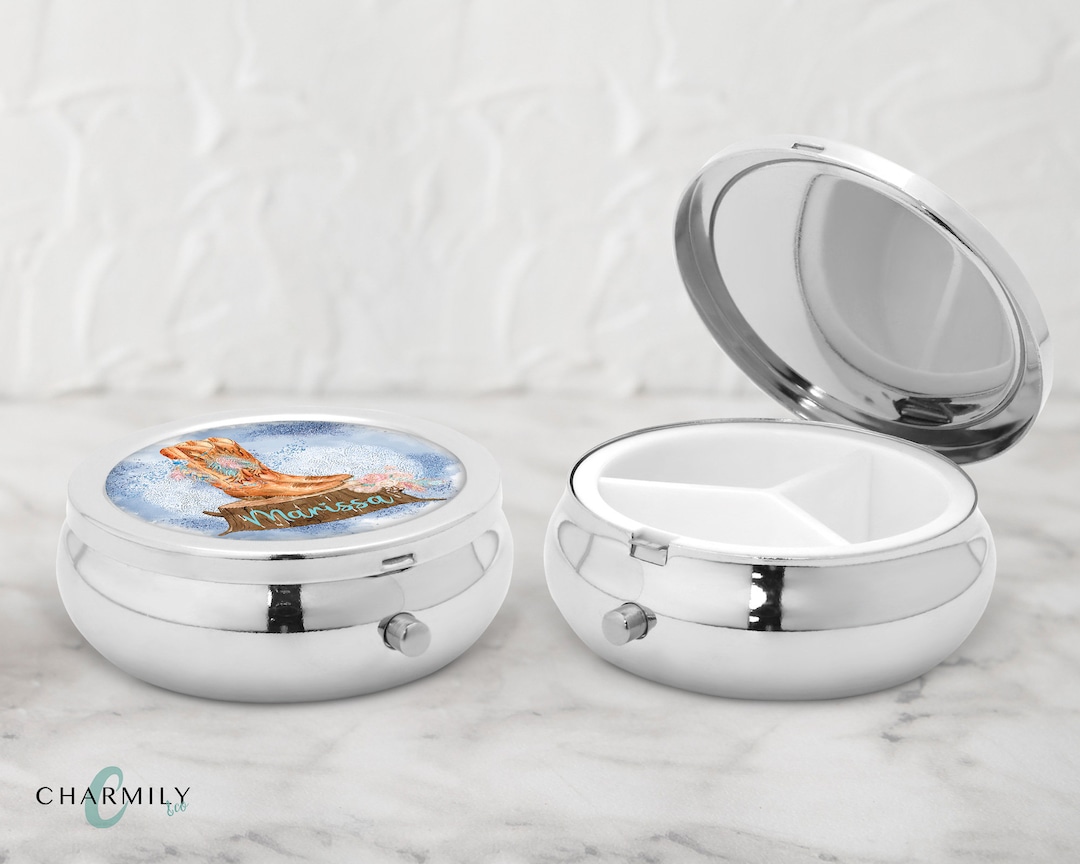 Cowboy Boots Pill Box | Personalised | Daily Medication Storage ...