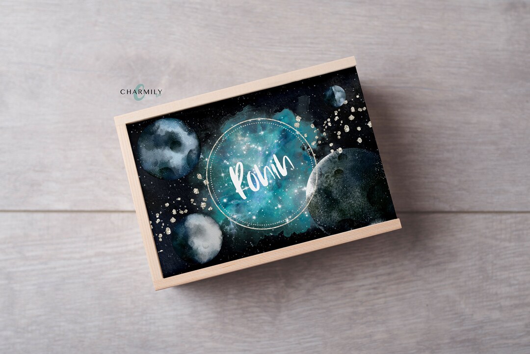 Galaxy Keepsake Box | 3 Sizes | Personalised | Non-personalised - Etsy
