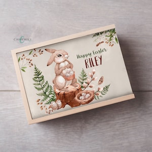 Easter Bunny Keepsake Box | 3 Sizes | Personalised | Non-personalised ...