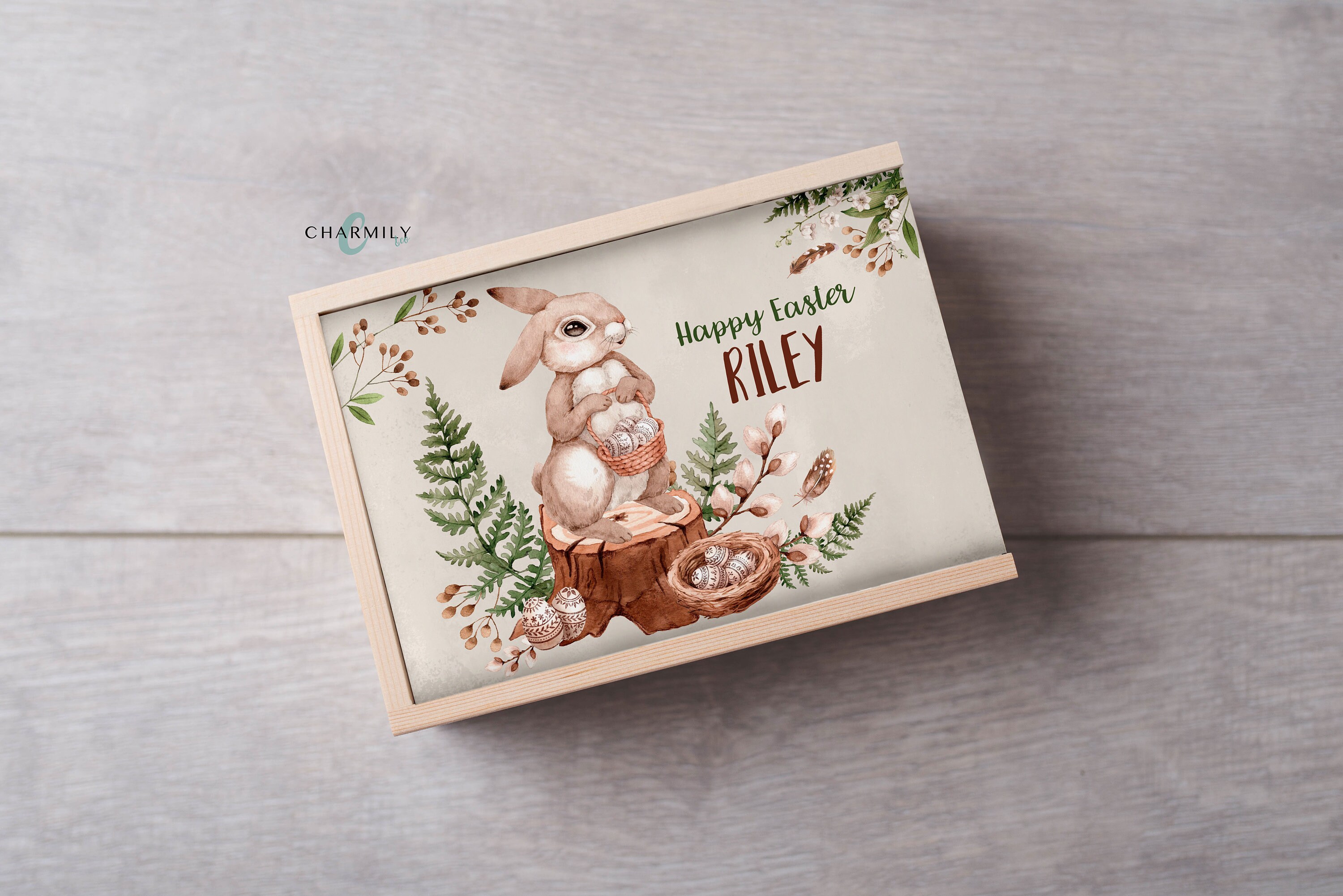 Easter Bunny Keepsake Box 3 Sizes Personalised - Etsy