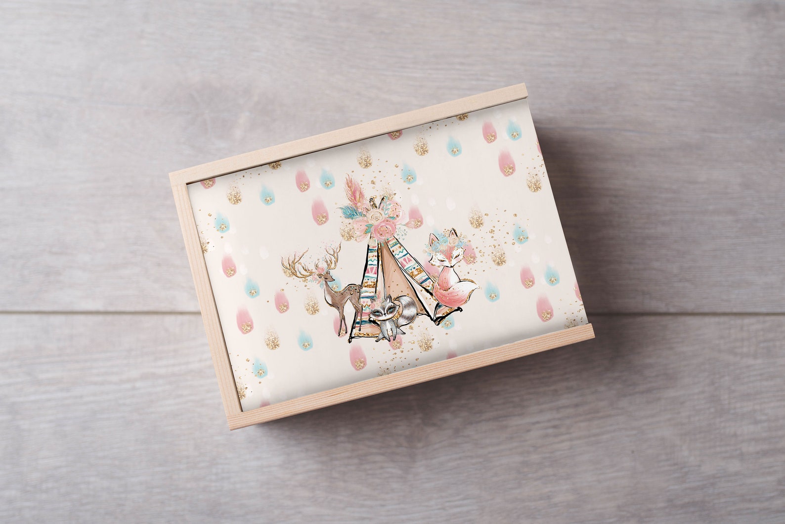 Boho Pink Keepsake Box 3 Sizes Personalised | Etsy