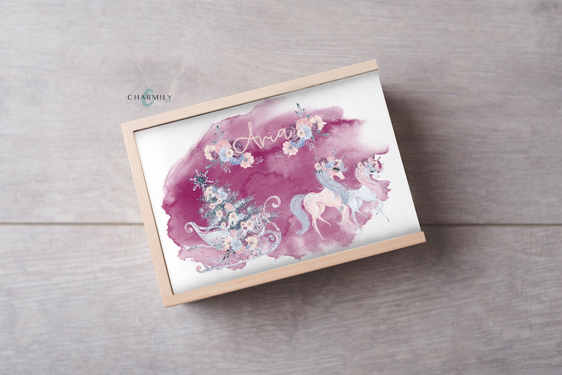 Sleigh Christmas Keepsake Box 3 Sizes Personalised - Etsy