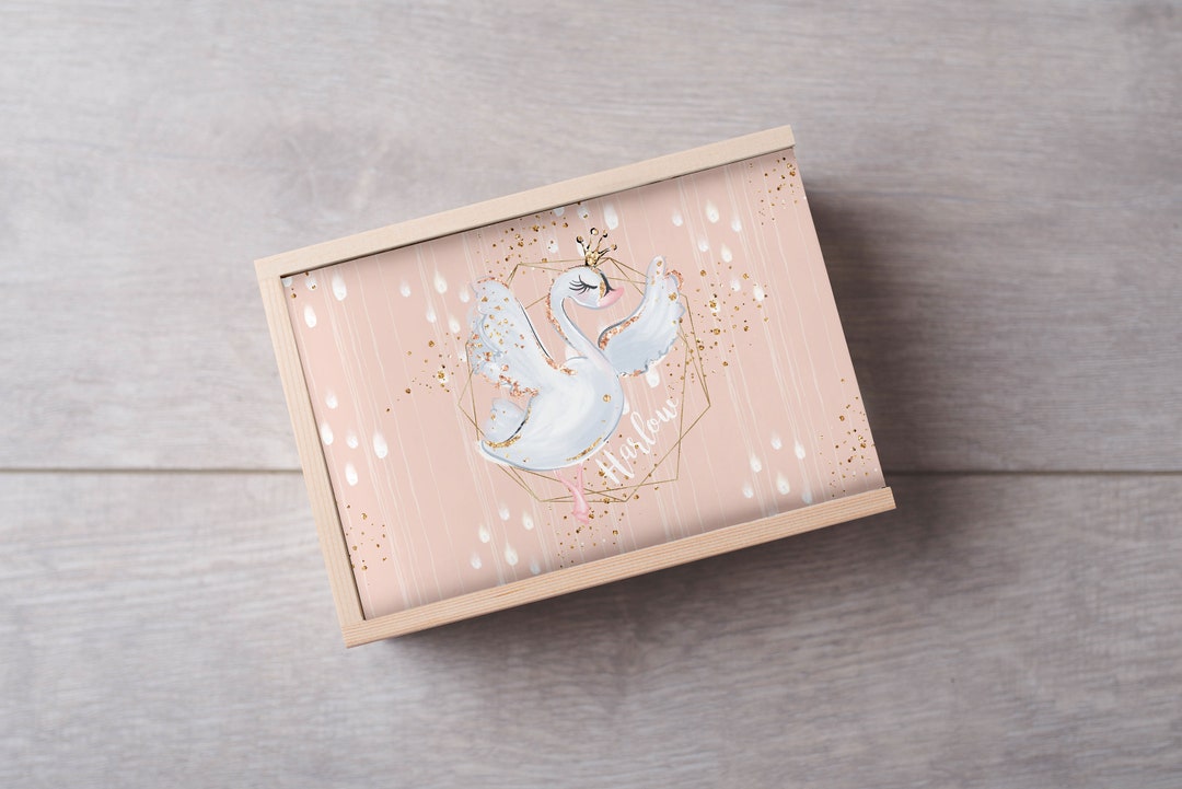 Swan Keepsake Box | 3 Sizes | Personalised | Non-personalised - Etsy