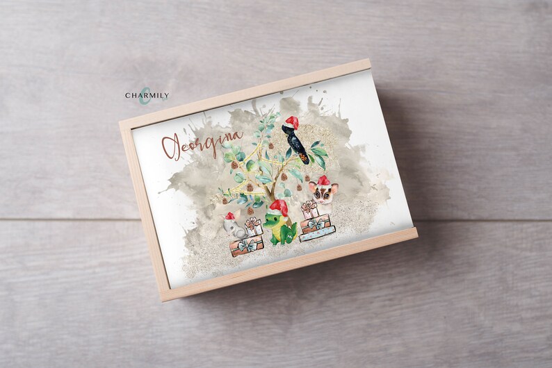 Eucalyptus Tree With Australian Animals Christmas 4 Piece - Etsy