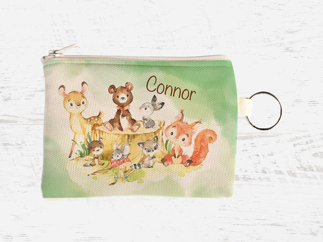 Forest Friends Coin Purse | Personalised | Non-personalised - Etsy