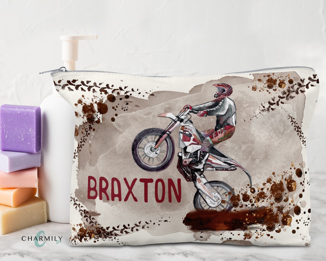 Dirtbike Madness Storage Pouch | Pencil Case | Cosmetic Bag | Travel ...