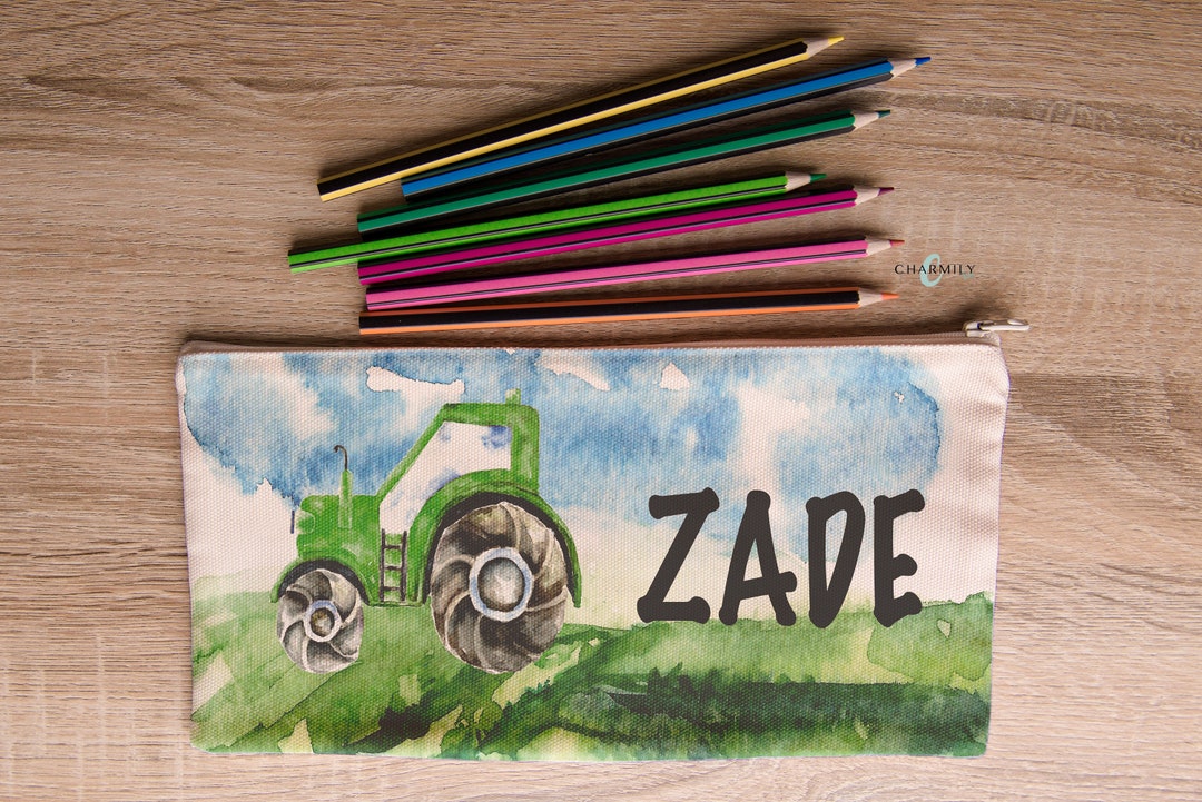 Tractor Pencil Case | Personalise With Your Name! - Etsy