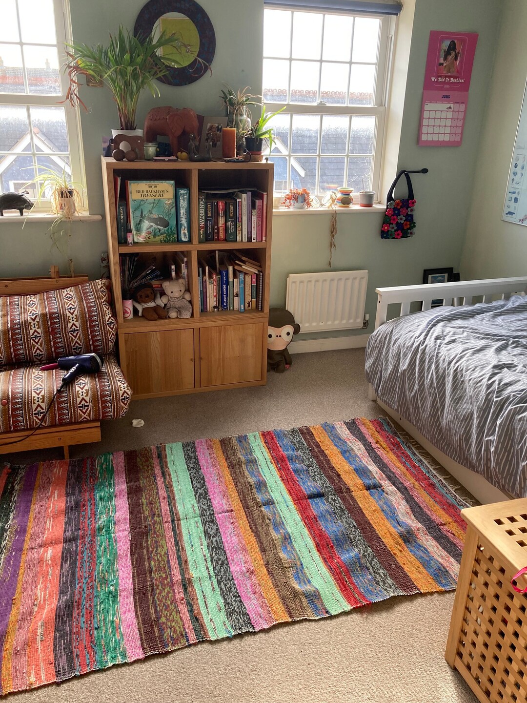 Extra Large Rag Rug Colourful Eco Friendly Chindi Rag Rug Fair Trade ...