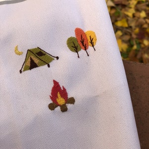 Mini Autumn Camping Machine Embroidery Design Set - Camping Tent, Camp ...