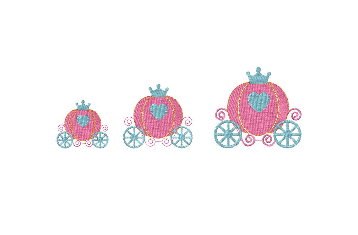 Mini Princess Machine Embroidery Design Set- INSTANT DOWNLOAD ...