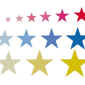 Mini Stars Machine Embroidery Design-3 Designs-instant DOWNLOAD-14 ...