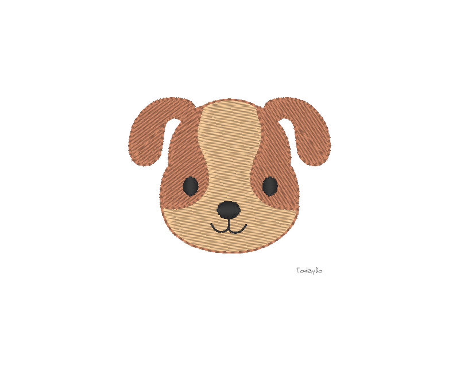 Mini Animal Head Embroidery Design Set (puppy, Giraffe, Tiger, Bunny ...