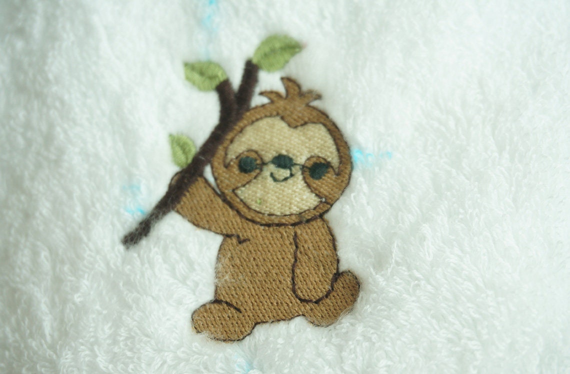 Mini Sloth Machine Embroidery Design-3 Sizes-instant DOWNLOAD | Etsy