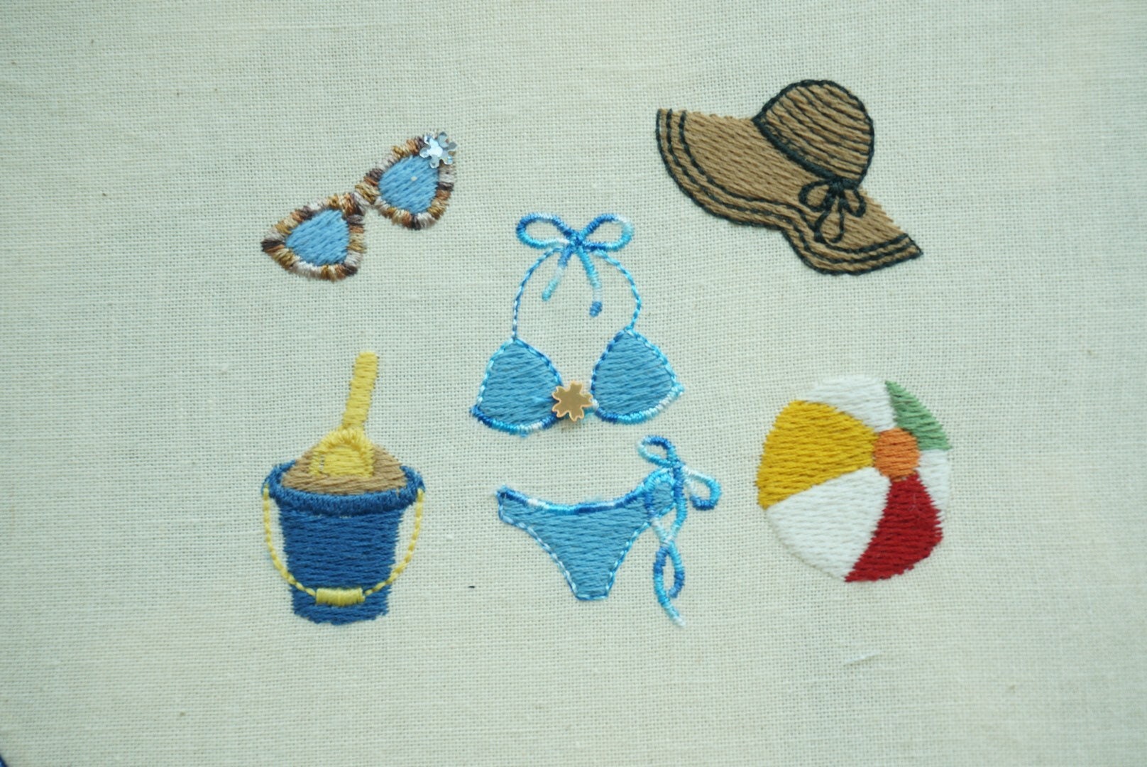 Mini Summer Machine Embroidery Design-instant DOWNLOAD-3 Sizes | Etsy