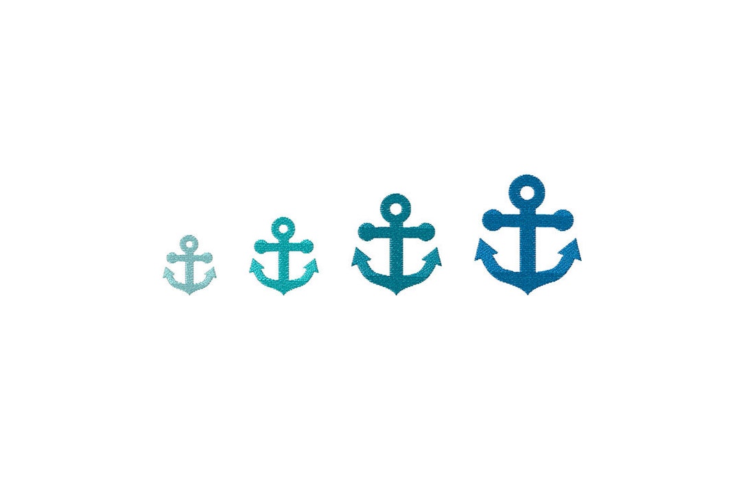 Mini Anchor Machine Embroidery Design-instant DOWNLOAD-4 Sizes - Etsy
