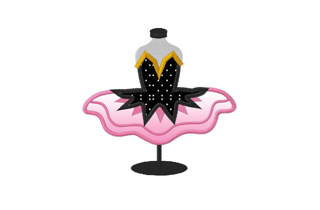 Ballet TUTU Applique Machine Embroidery Design-instant DOWNLOAD - Etsy