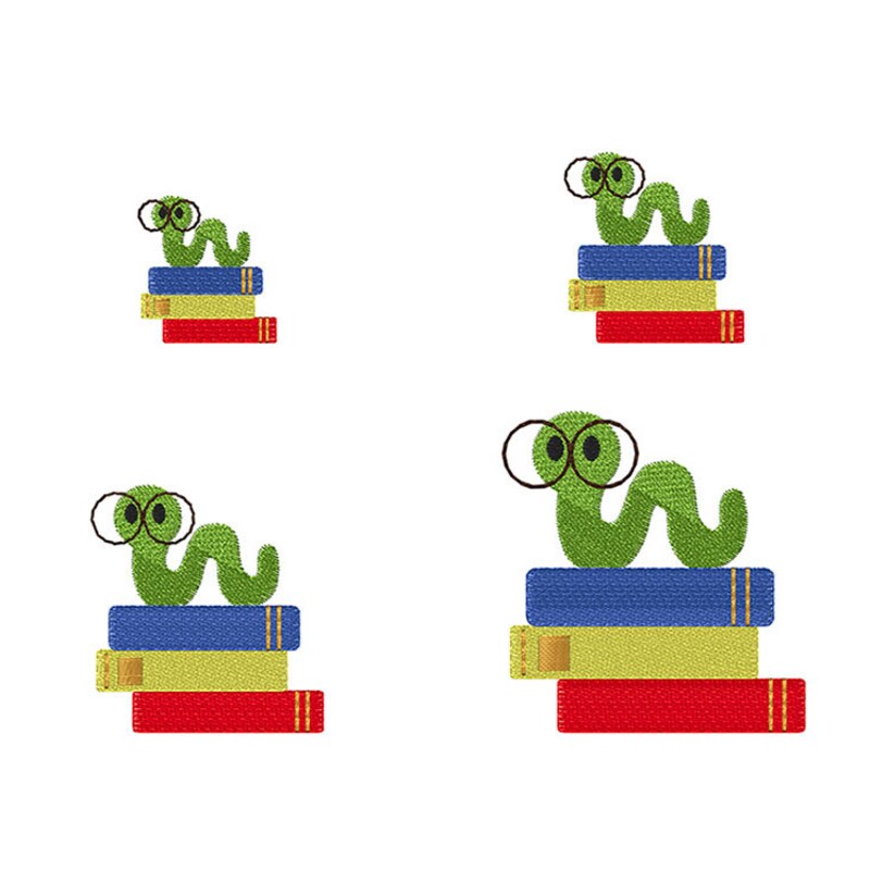 Embroidery Worm File - Etsy UK