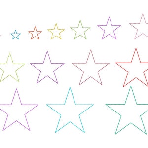 Mini Stars Machine Embroidery Design-3 Designs-instant DOWNLOAD-14 ...