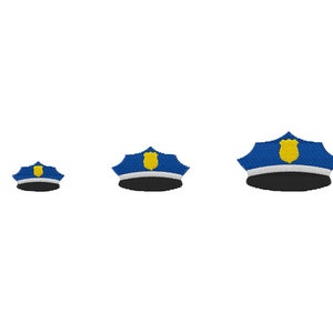 Mini Police Machine Embroidery Design Set-instant DOWNLOAD - Etsy
