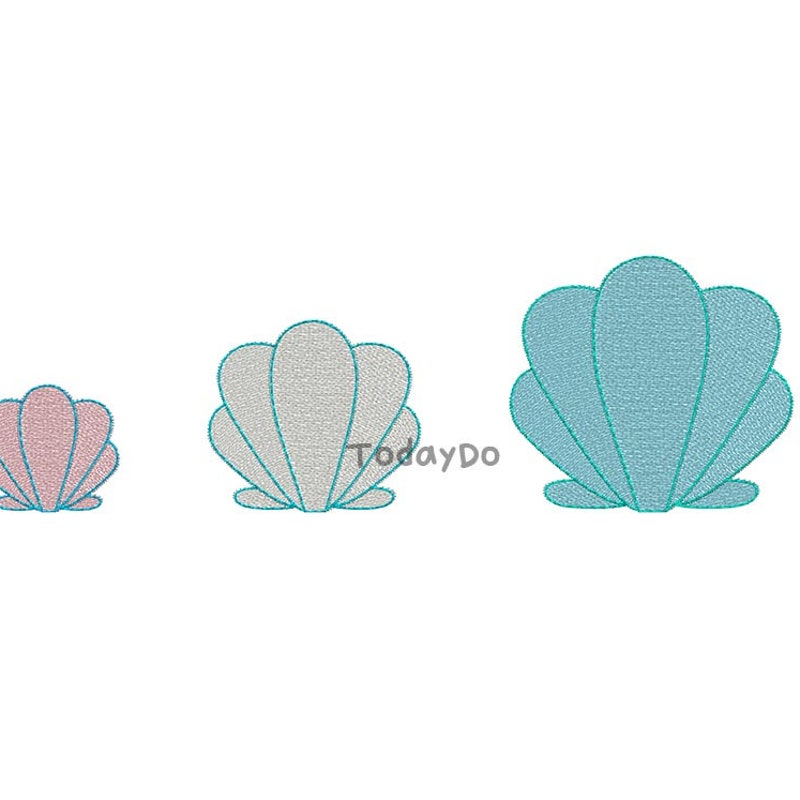 Seashell Embroidery - Etsy