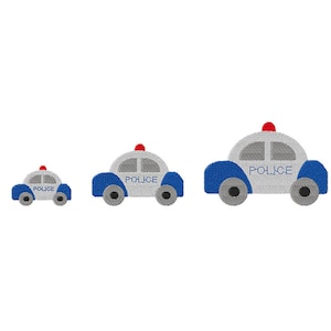 Mini Police Machine Embroidery Design Set-instant DOWNLOAD - Etsy