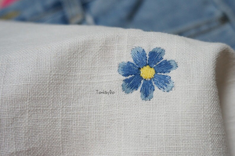 Mini Daisy Flower-gradient Daisy Flower Machine Embroidery | Etsy