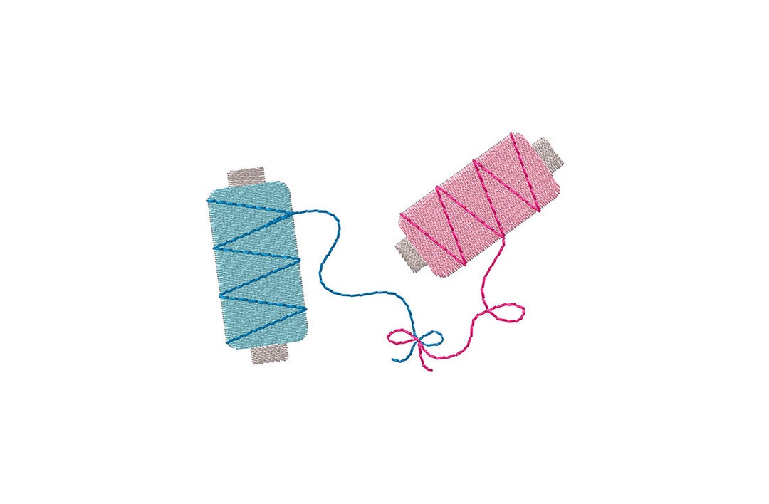 Mini Spools of Thread Machine Embroidery Design-3 Sizes-instant ...