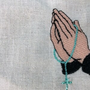 Mini Praying Hands Machine Embroidery Design-4 Sizes-instant DOWNLOAD ...