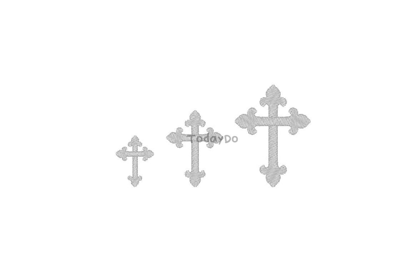 Mini Christian Cross Machine Embroidery Design-3 Designs-instant ...