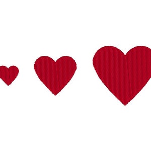 Mini Heart Machine Embroidery Design-3 Designs-instant DOWNLOAD-3 Sizes ...