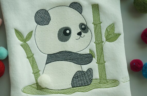 Bamboo Panda Embroidery