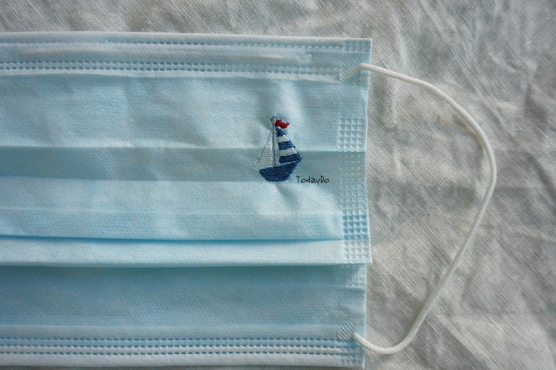Mini Sailboat Machine Embroidery Design - 3sizes - INSTANT DOWNLOAD ...
