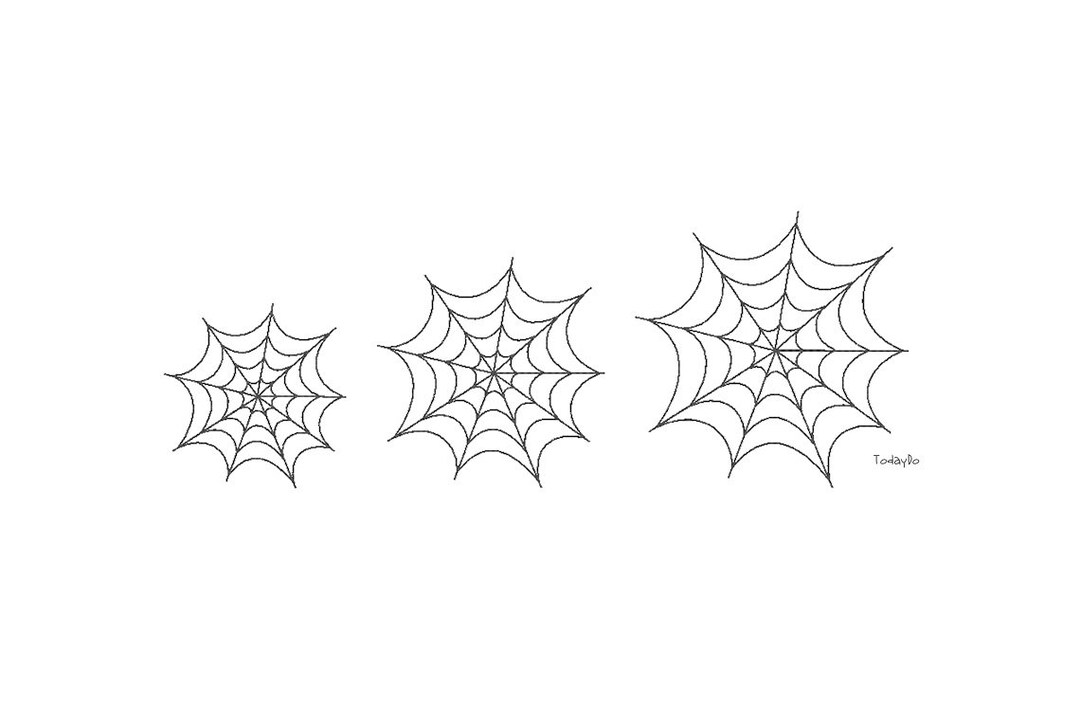 Mini Spider Web Machine Embroidery Design-3 Sizes-instant DOWNLOAD - Etsy