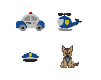 Police Hat Machine Embroidery Design Police Officer Peaked - Etsy