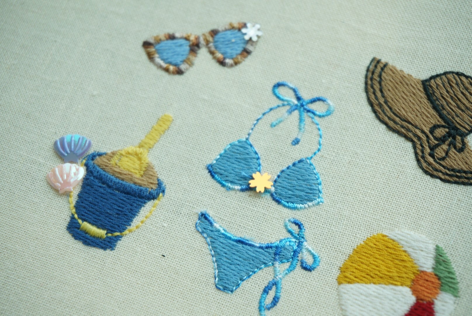 Mini Summer Machine Embroidery Design-instant DOWNLOAD-3 Sizes | Etsy