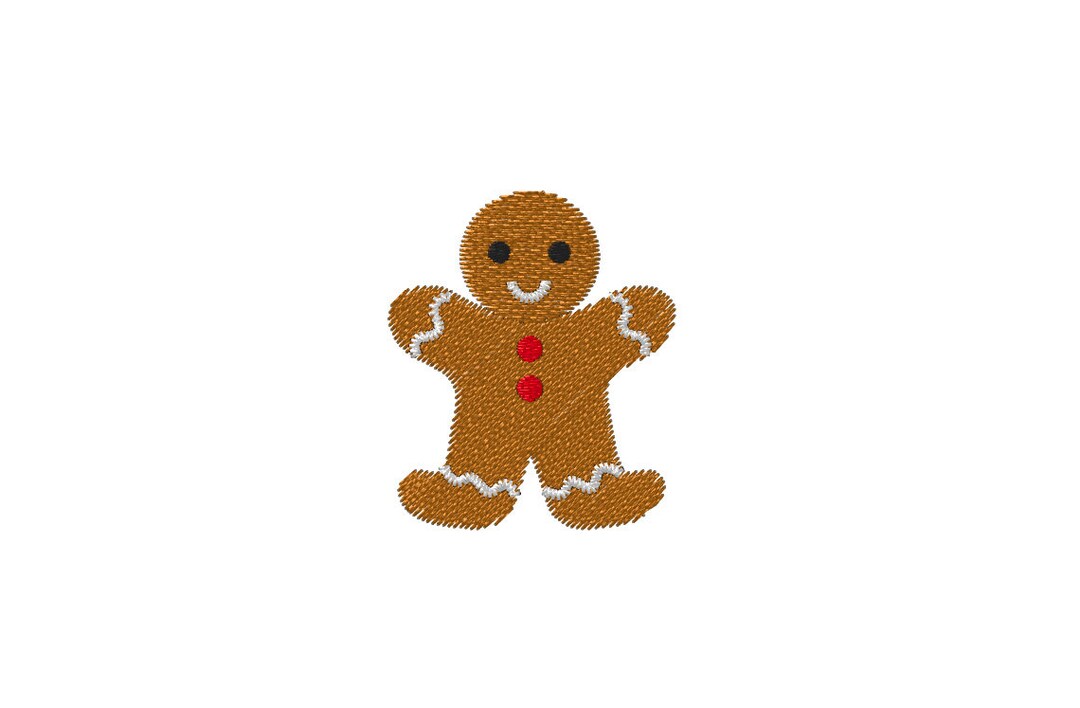 Mini Gingerbread Machine Embroidery Design - 3sizes INSTANT DOWNLOAD - Etsy