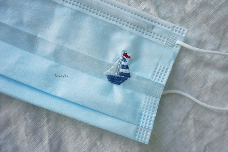 Mini Sailboat Machine Embroidery Design-instant DOWNLOAD-3 Sizes - Etsy