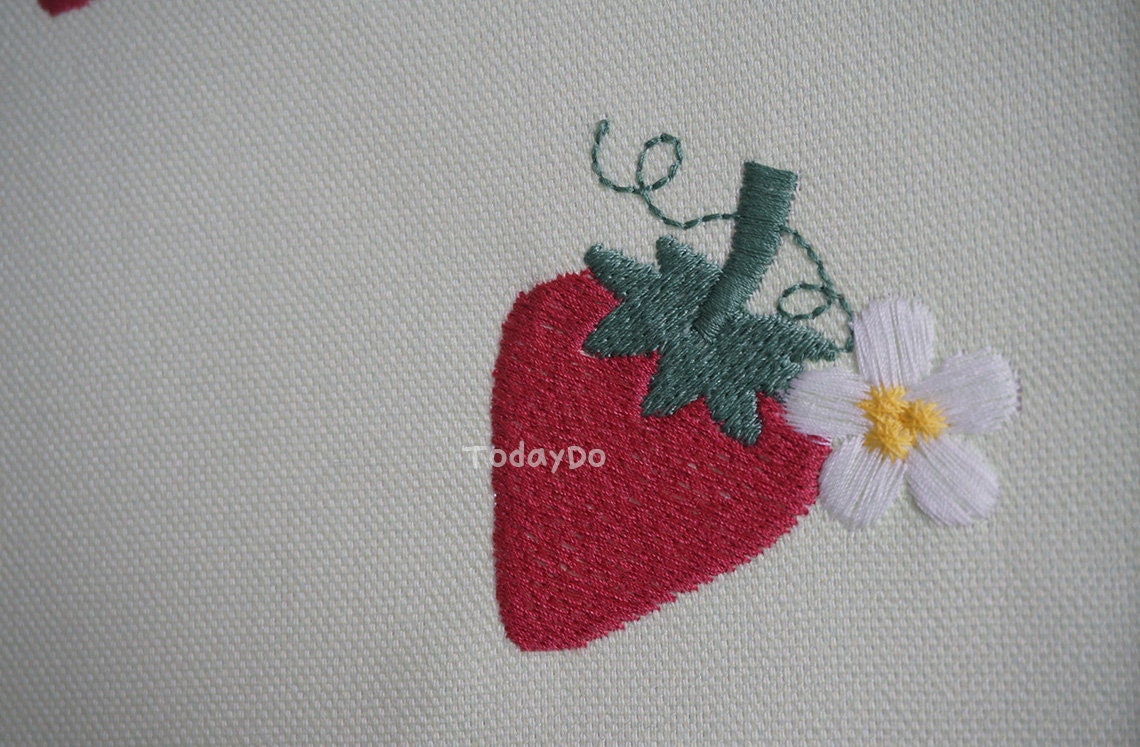 Mini Strawberry Machine Embroidery Design-3 Sizes-INSTANT | Etsy