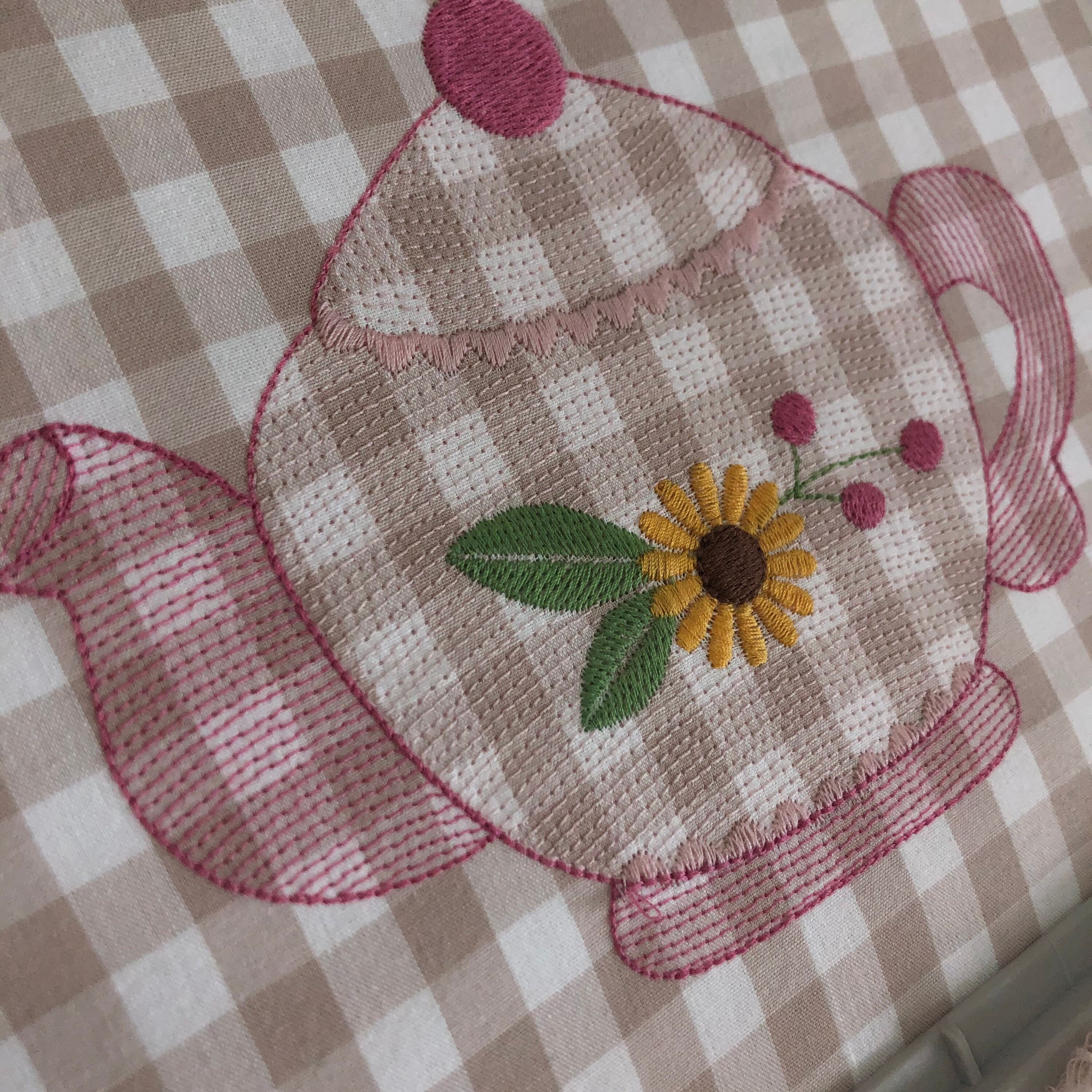 Tea Pot Quick Stitch Machine Embroidery Design-INSTANT | Etsy