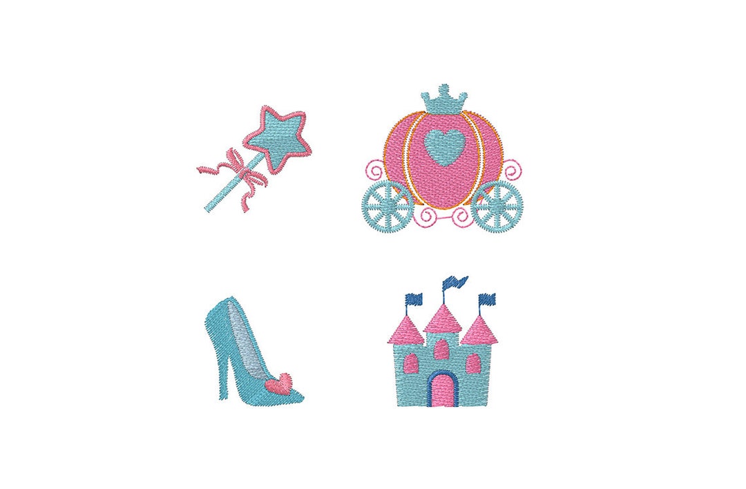 Mini Princess Machine Embroidery Design Set- INSTANT DOWNLOAD ...