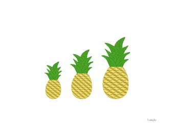 Pineapple Machine Embroidery Design - Etsy