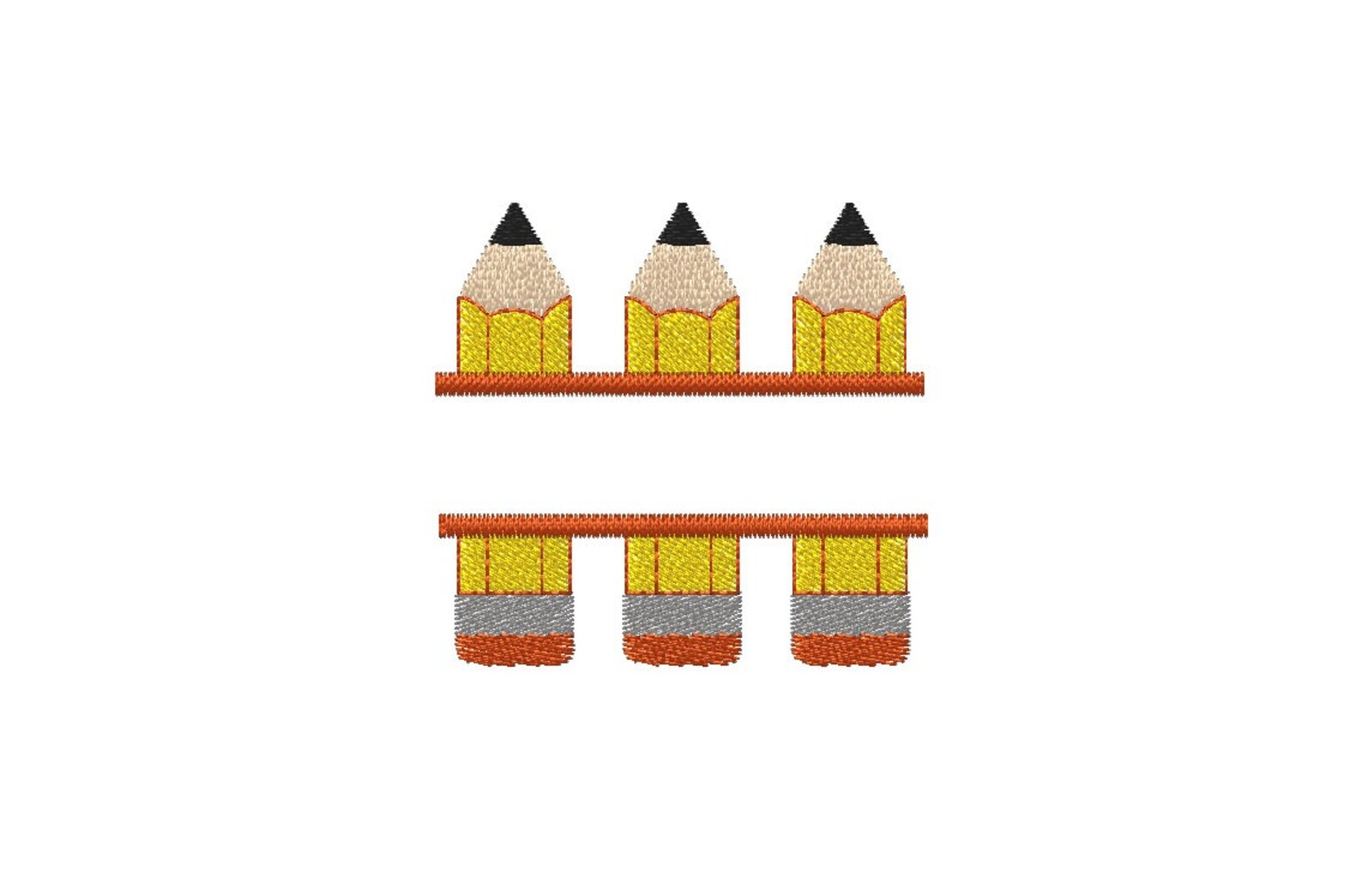 Pencil Split Machine Embroidery Design - 5sizes - INSTANT DOWNLOAD ...