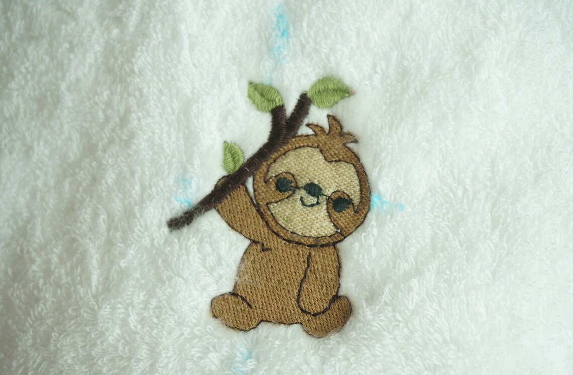 Mini Sloth Machine Embroidery Design-3 Sizes-instant DOWNLOAD | Etsy