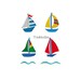 Mini Sailboat Machine Embroidery Design-instant DOWNLOAD-3 Sizes - Etsy