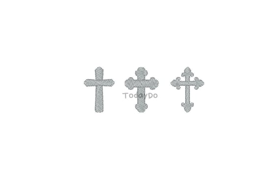 Mini Christian Cross Machine Embroidery Design-3 - Etsy Australia